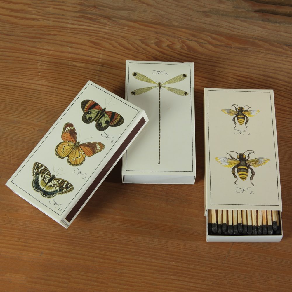 Butterfly Matches Set of 6 Boxes by HomArt - Seven Colonial
