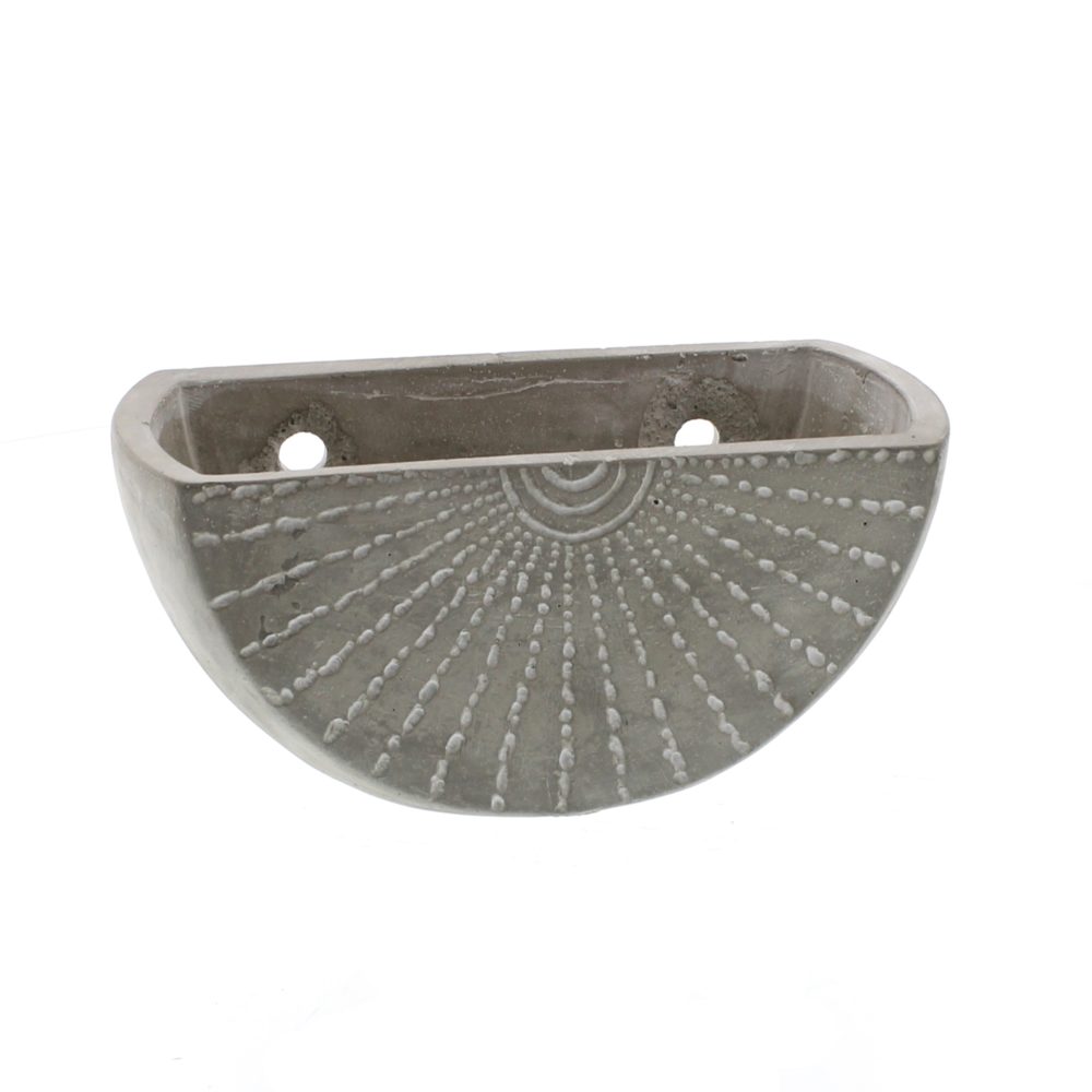 Small Rae Cement Wall Planter Set of 2 by HomArt - Seven Colonial