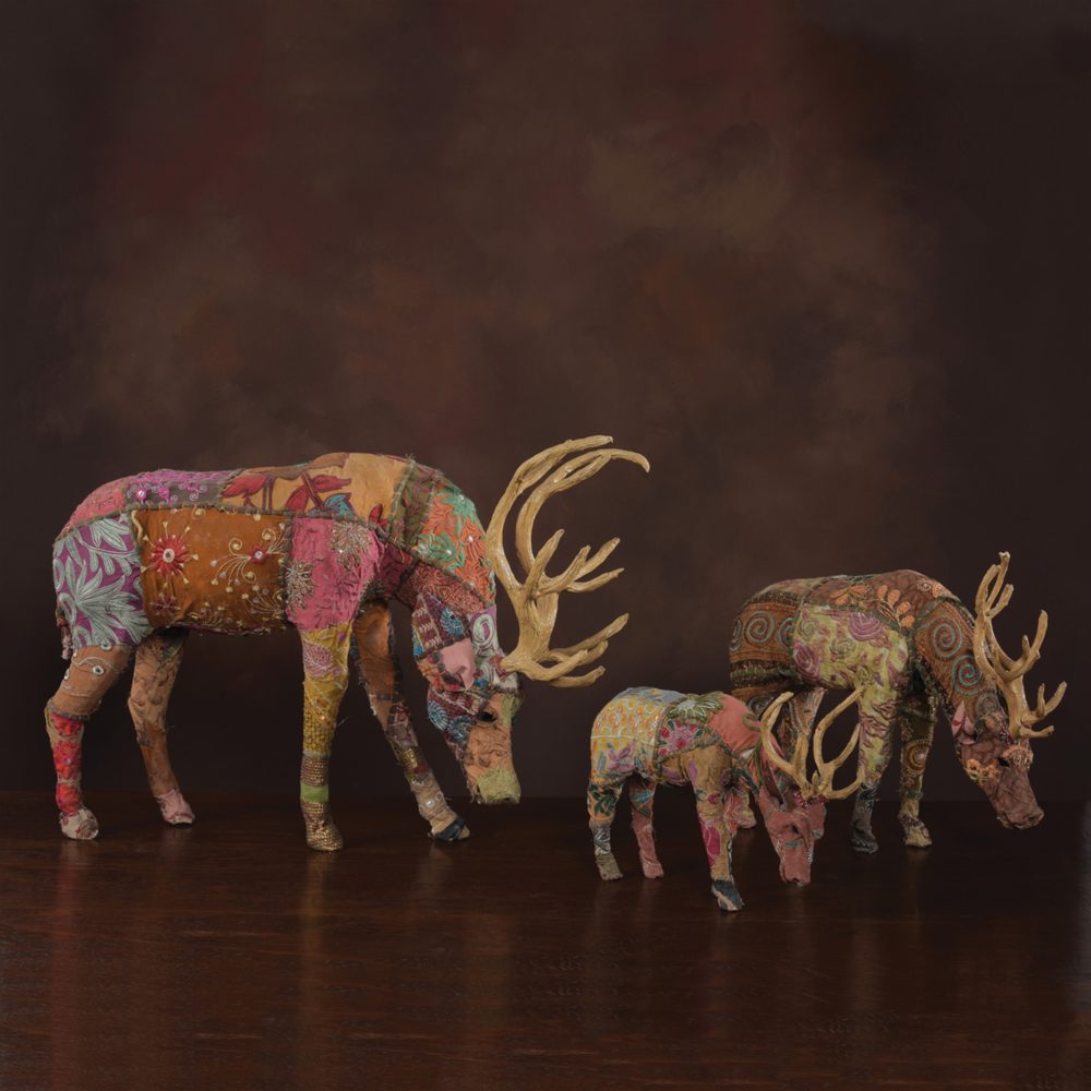 Large Deep Brown Bavarian Forest Stag Grazing by HomArt - Seven Colonial