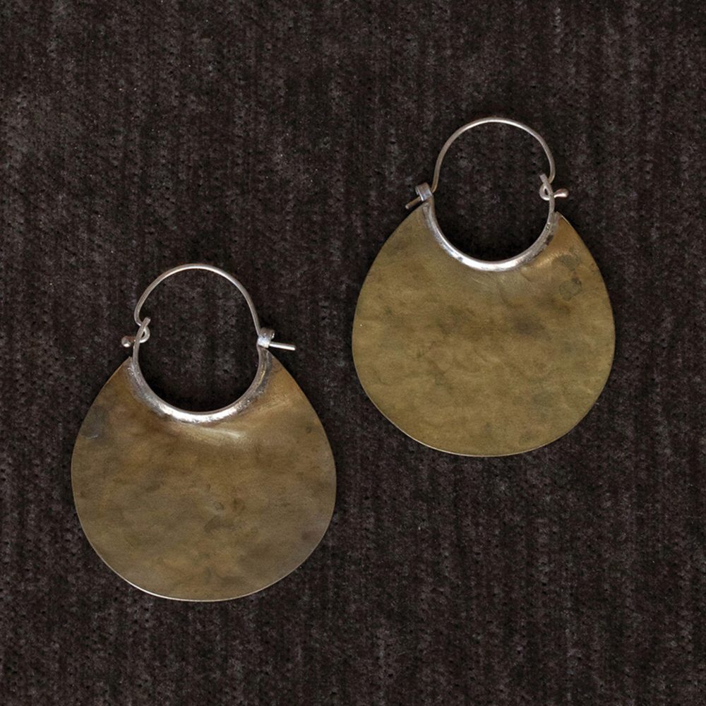 Brass Drop Earrings by Ora Ten - Seven Colonial