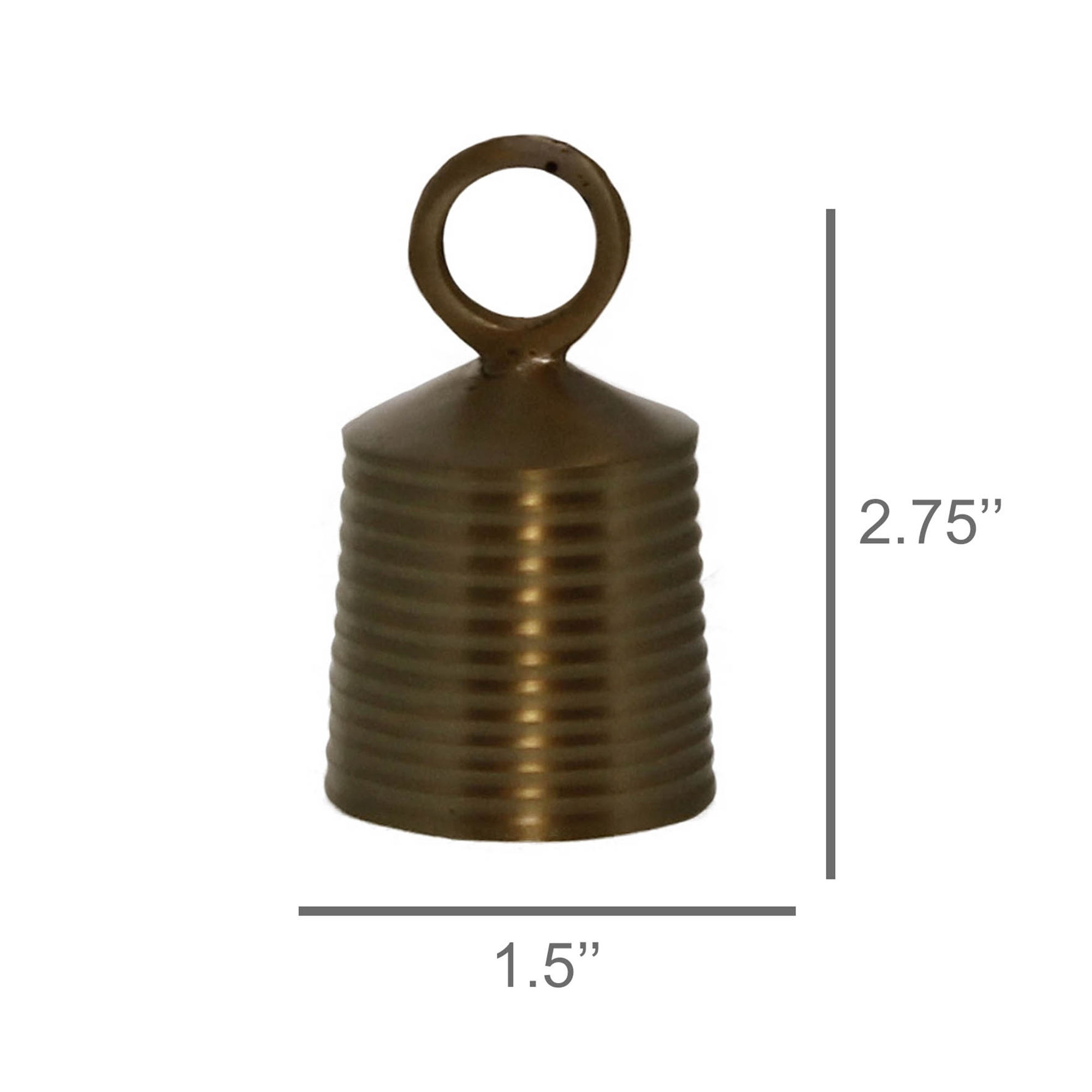 Banded Brass Bell Set of 2 by HomArt - Seven Colonial