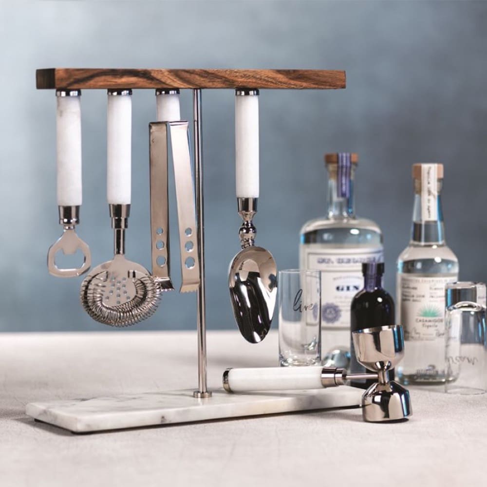 Marbella 5 Piece Bar Tool Set by Zodax - Seven Colonial