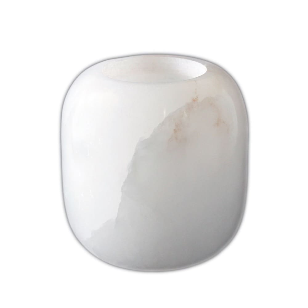 White Alabaster 4" Votive by BIDKhome - Seven Colonial