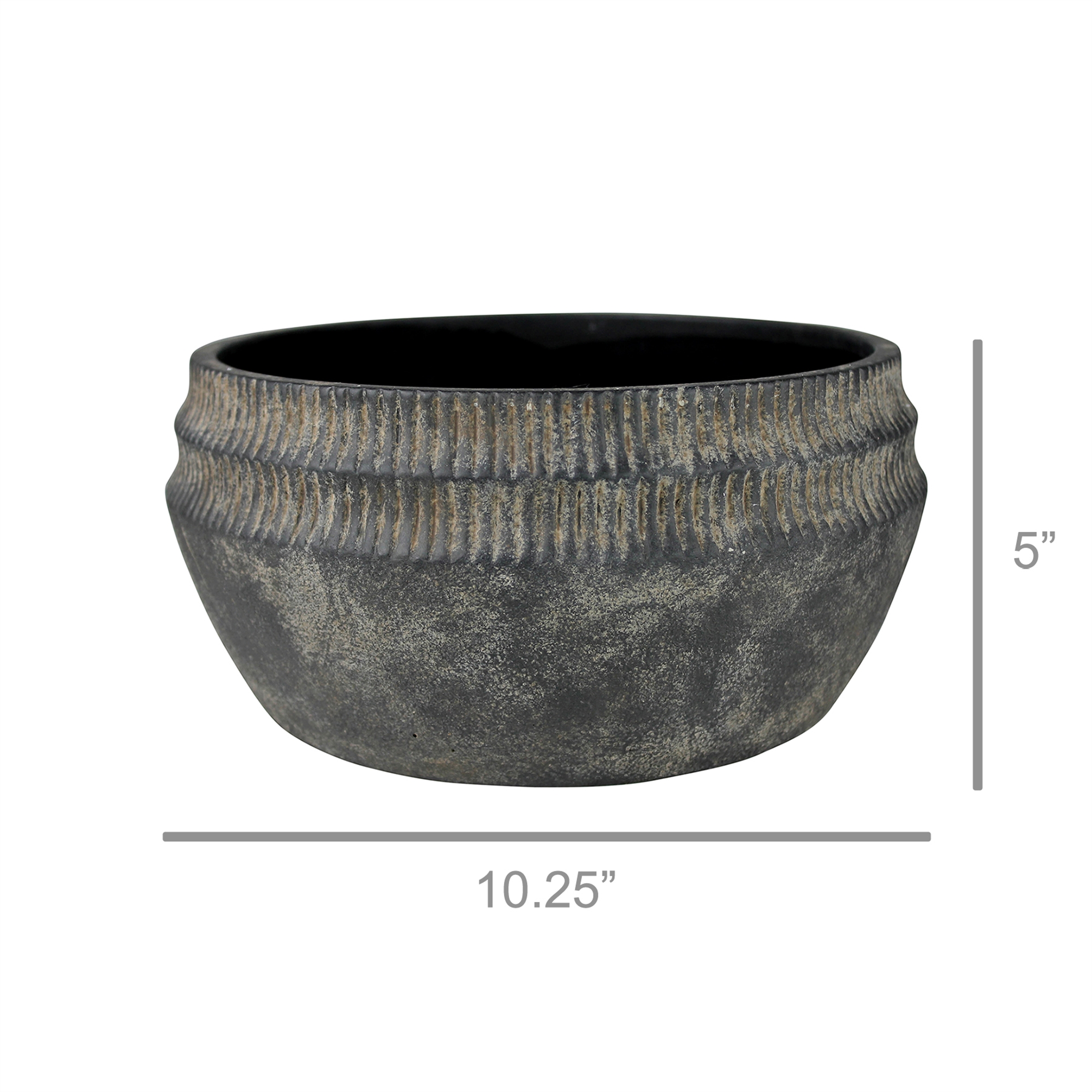 Large Yara Low Cement Planter by HomArt - Seven Colonial