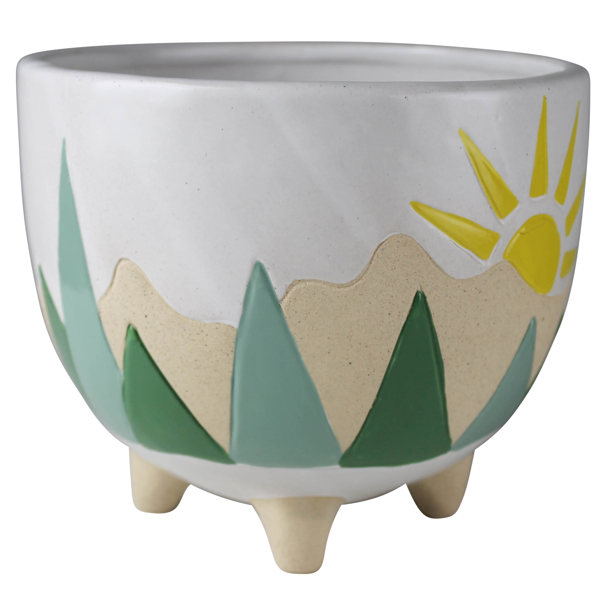 Mountainscape Ceramic Cachepot by HomArt - Seven Colonial