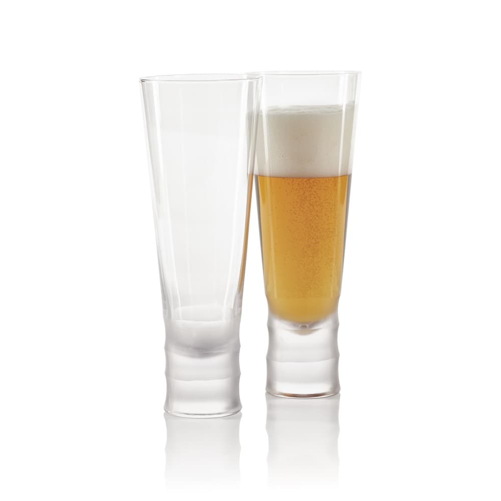 Sagano Bamboo Beer / All Purpose Glass Set of 4 by Zodax - Seven Colonial