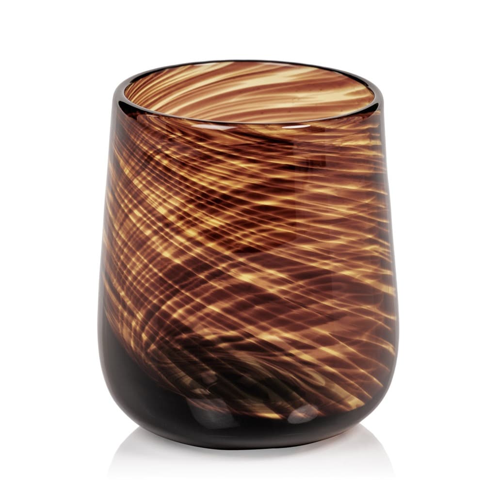 Tory Tortoise Stemless All Purpose Glasses Set of 6 by Zodax - Seven ...