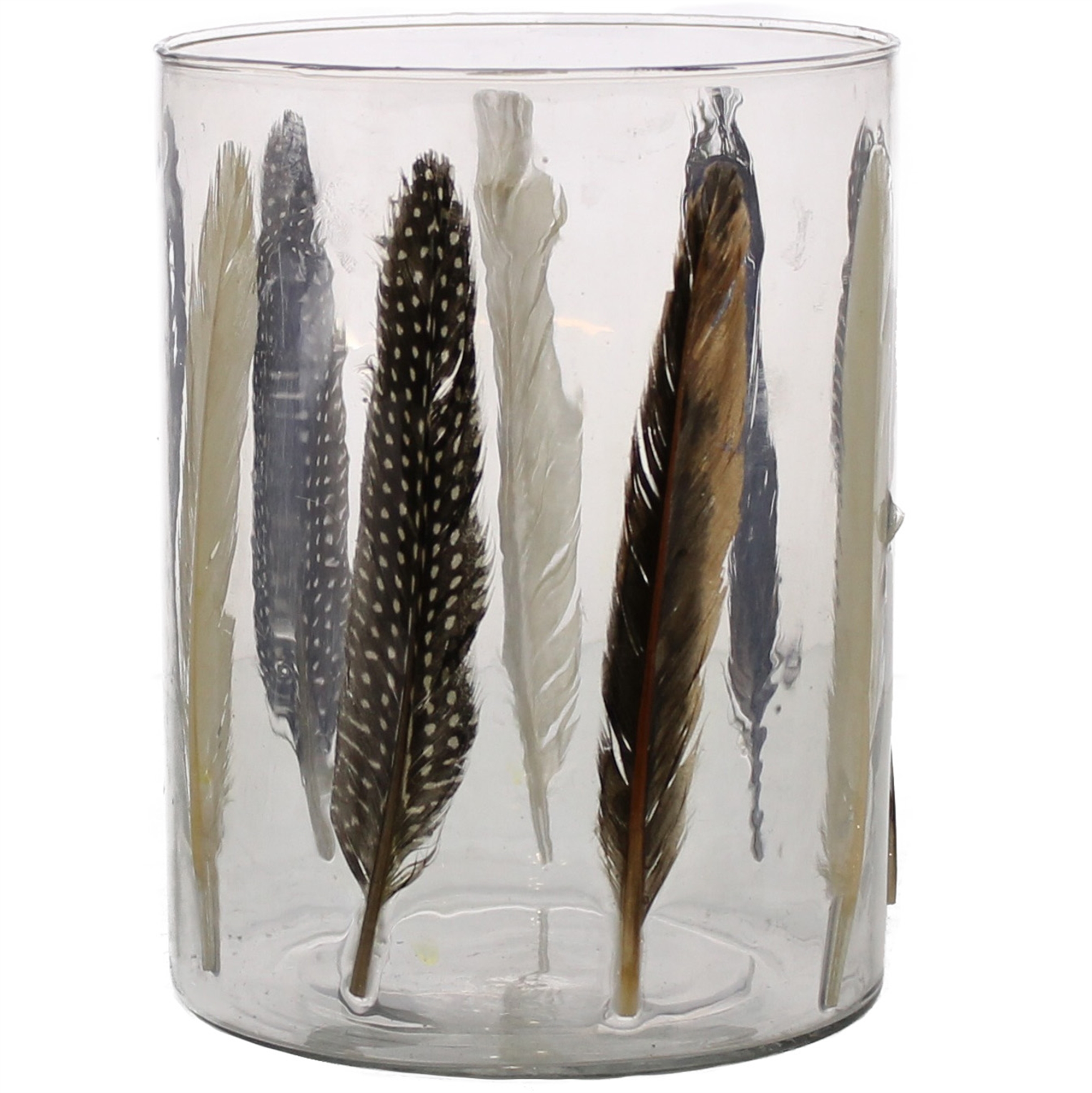 Enameled Feather Hurricane by HomArt - Seven Colonial