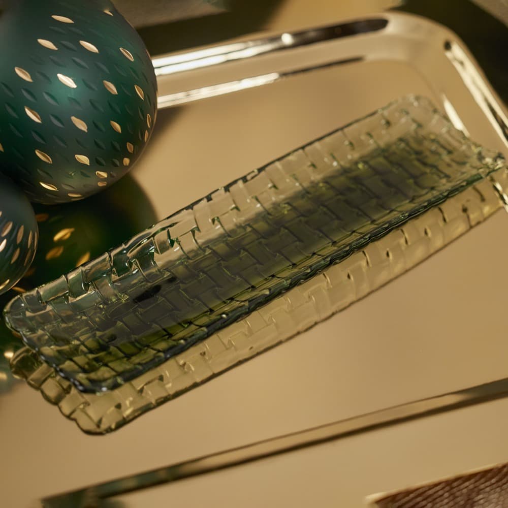 Nova 12.25" Braided Rectangular Glass Plates, Set of 6 by Zodax - Seven ...