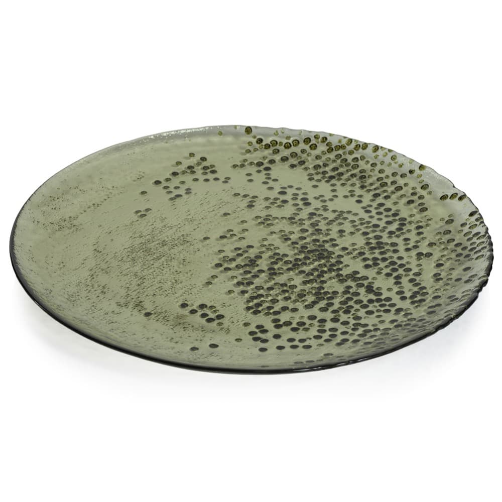 Hoku 8.25" Dotted Glass Plates, Set of 6 by Zodax - Seven Colonial