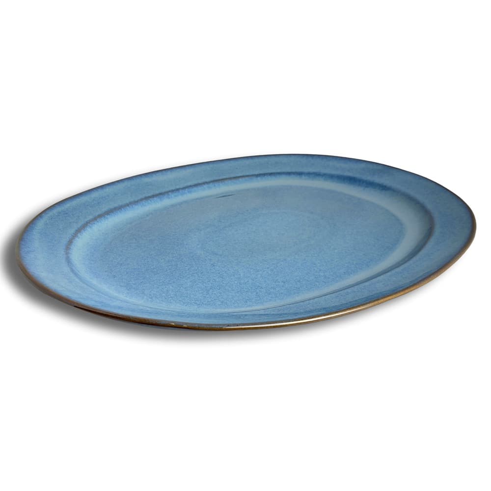 Stillwater Azul Oval Platter by Carmel Ceramica - Seven Colonial