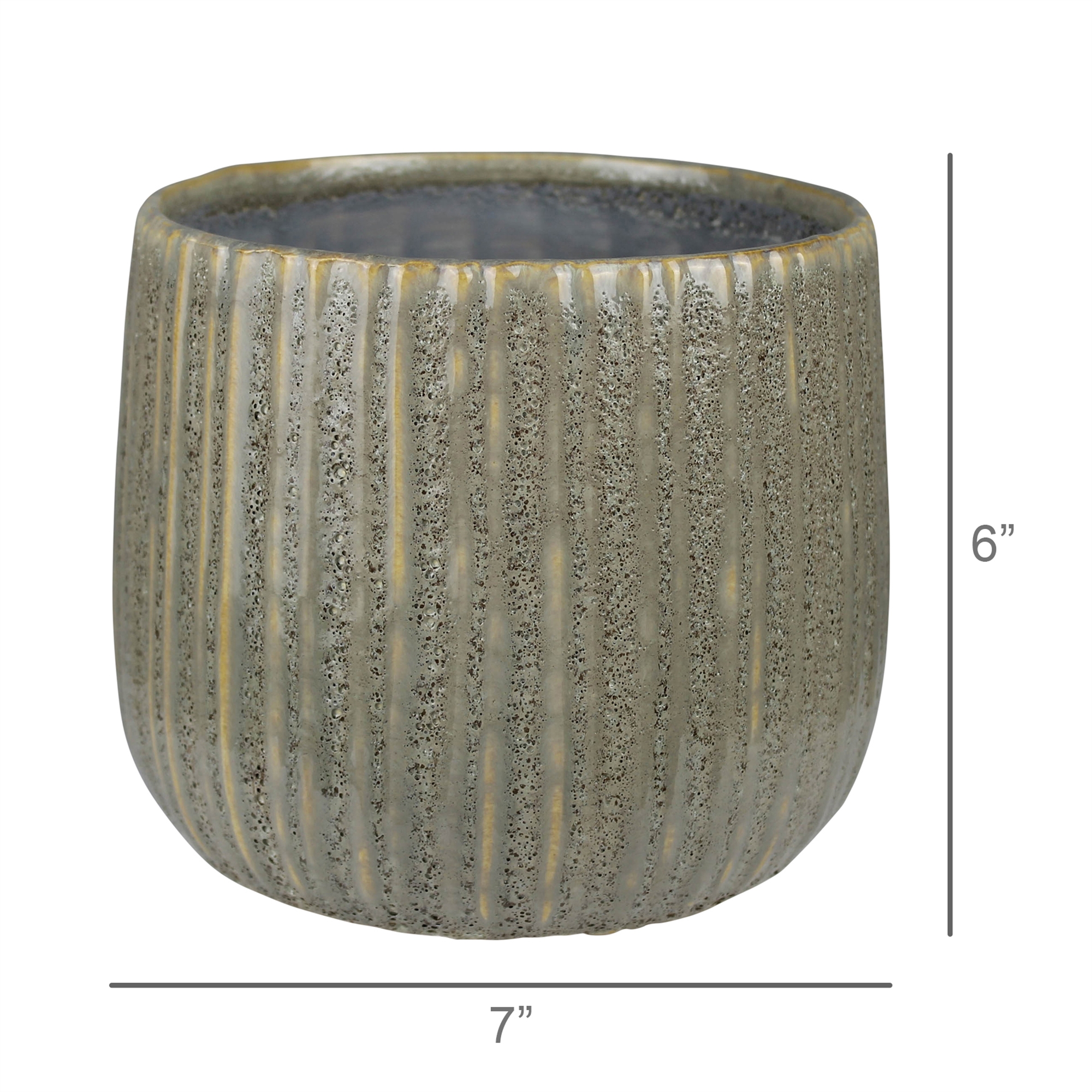 Dimitri Ceramic Cachepot by HomArt - Seven Colonial