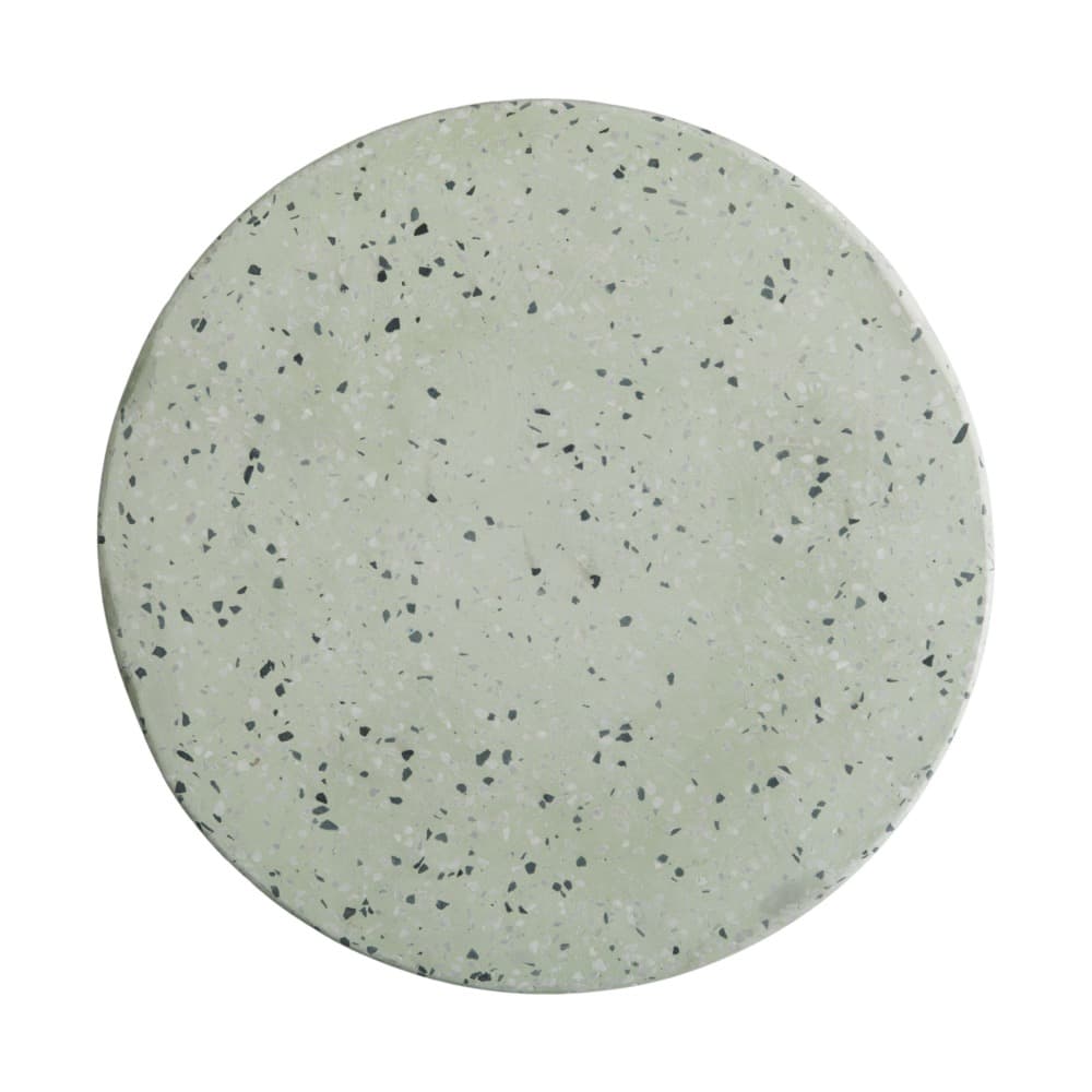 Valor Round Pale Green Terrazzo Garden Stool by Emissary - Seven Colonial
