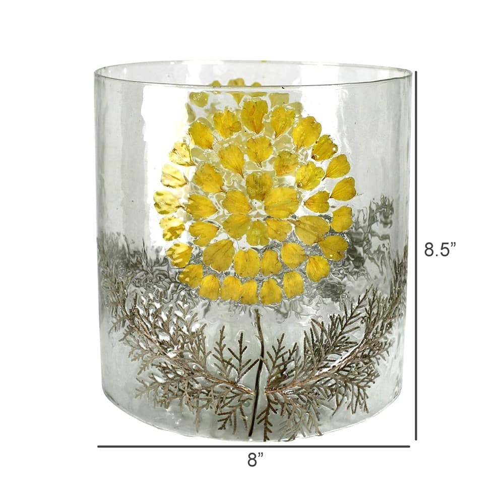 Large Yellow Daisy Hurricane by HomArt - Seven Colonial